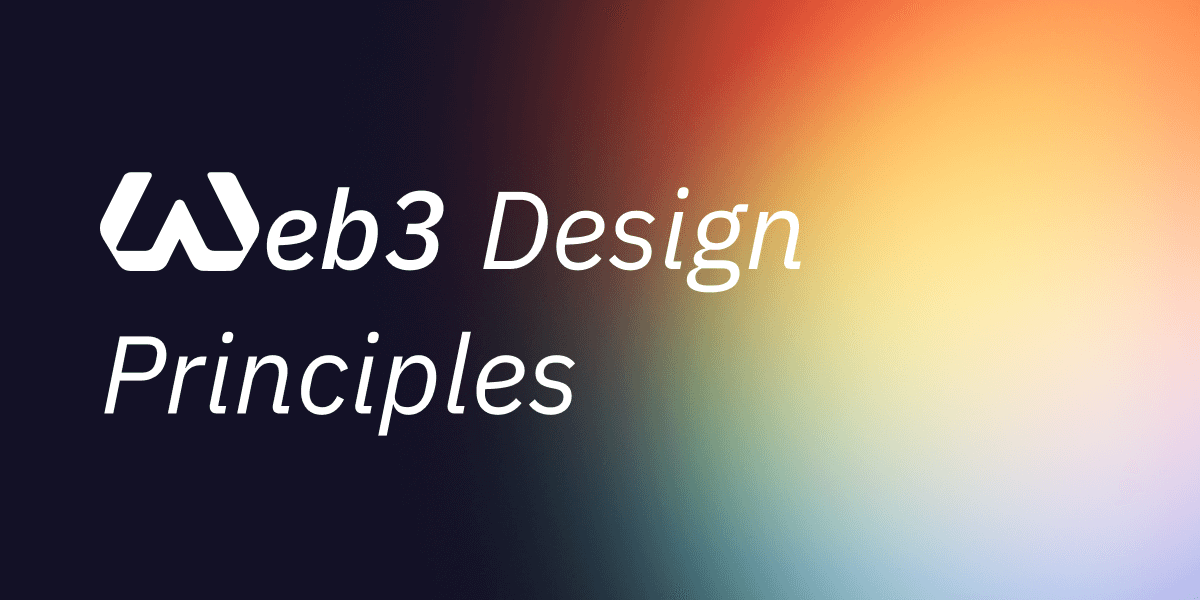 Info | Web3 Design Principles