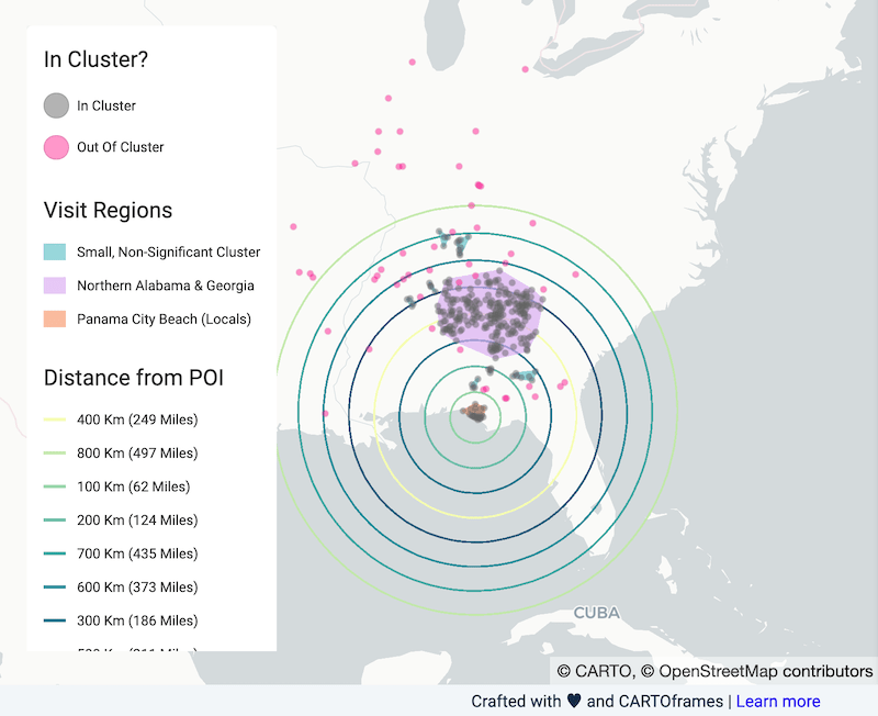 Access SafeGraph Data Directly in CARTO