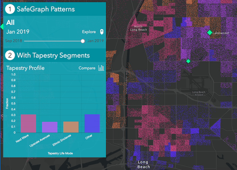Analyze Markets and POIs with SafeGraph Data in ArcGIS