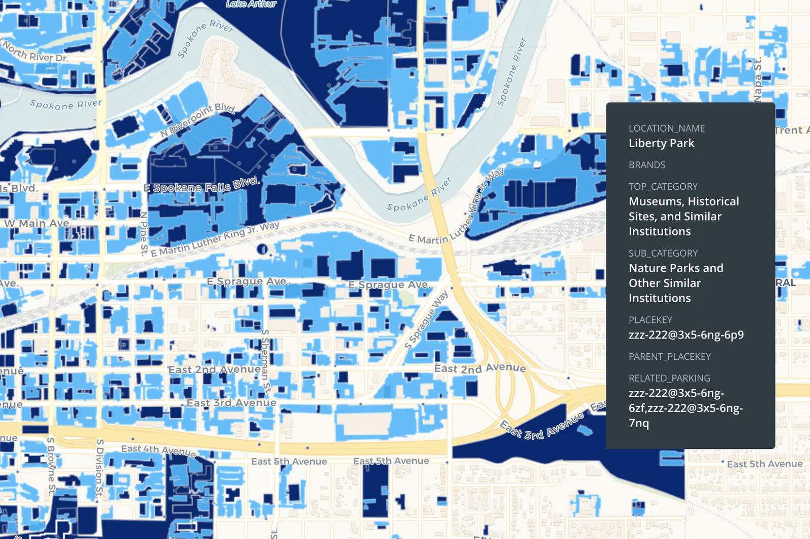 Parking Lot Polygon Data | SafeGraph Parking Lots
