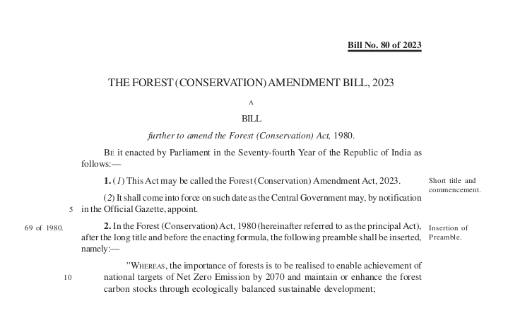 Changes in conservation rules ease development projects on forest land