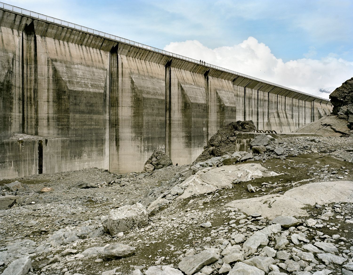 Dam and Man in Savoy by Céline Clanet