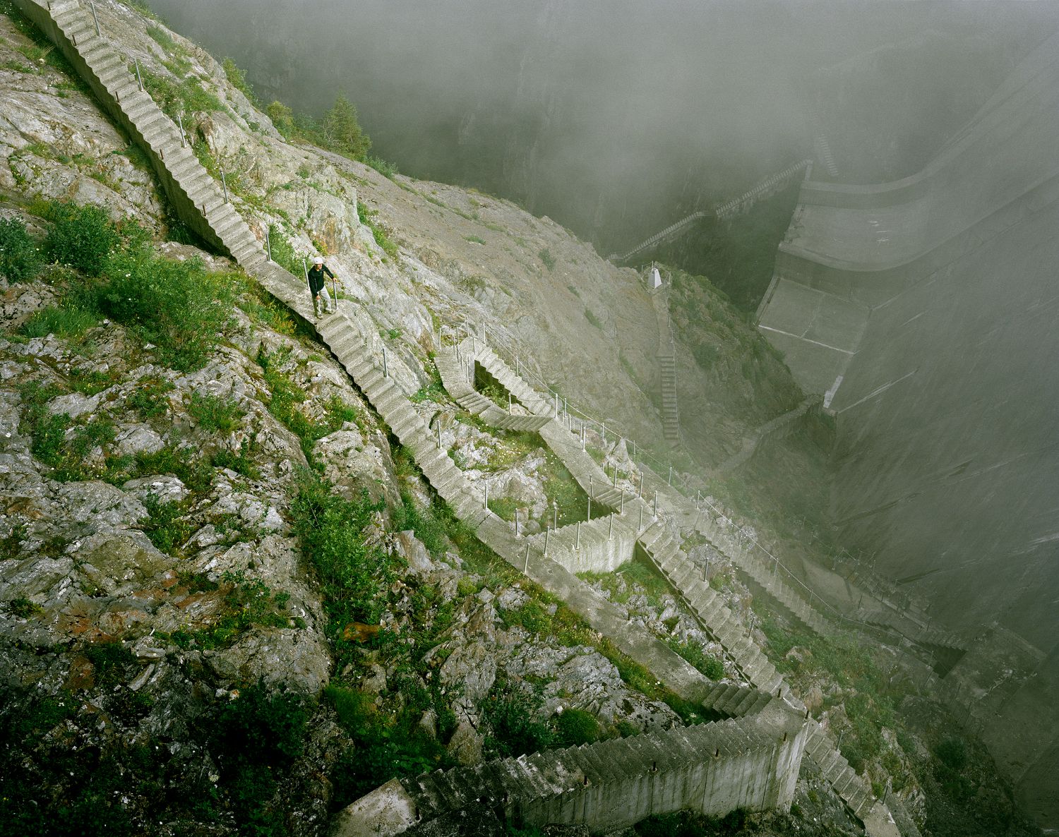 Dam and Man in Savoy by Céline Clanet