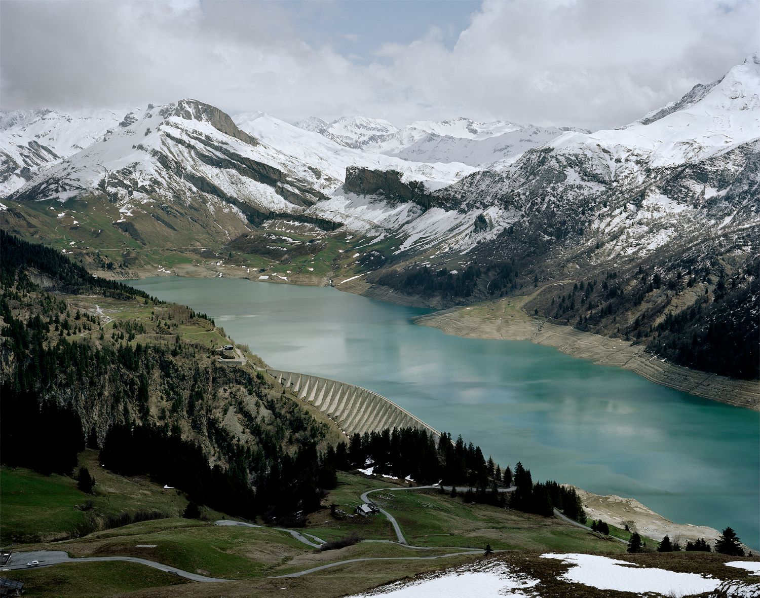 Dam and Man in Savoy by Céline Clanet