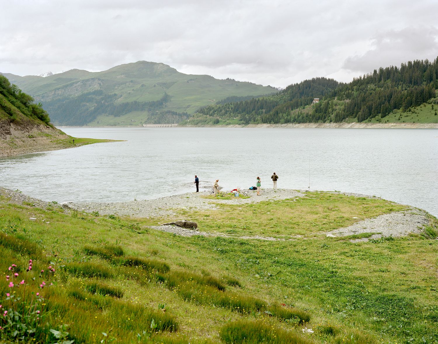 Dam and Man in Savoy by Céline Clanet