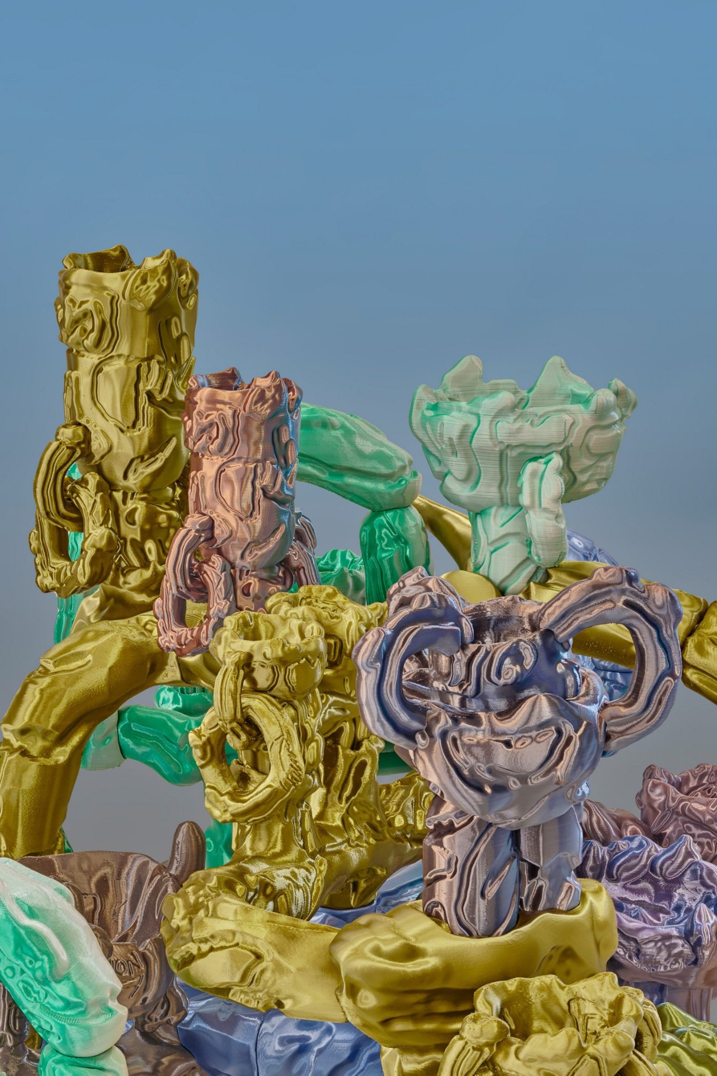 3D-printed sculptures by Audrey Large