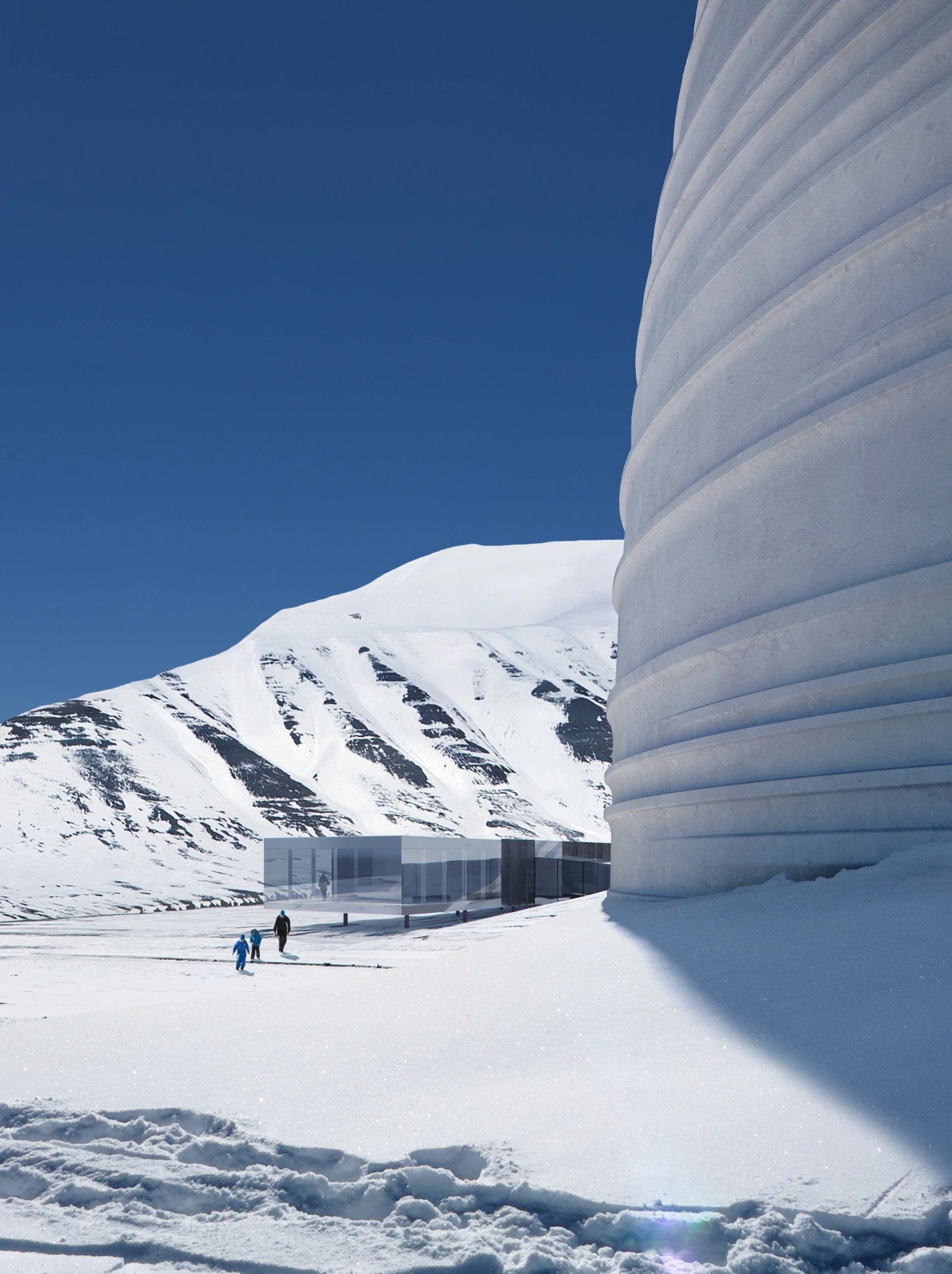 The Arc: Arctic Visitor Center for Svalbard's Global Seed Vault by Snøhetta