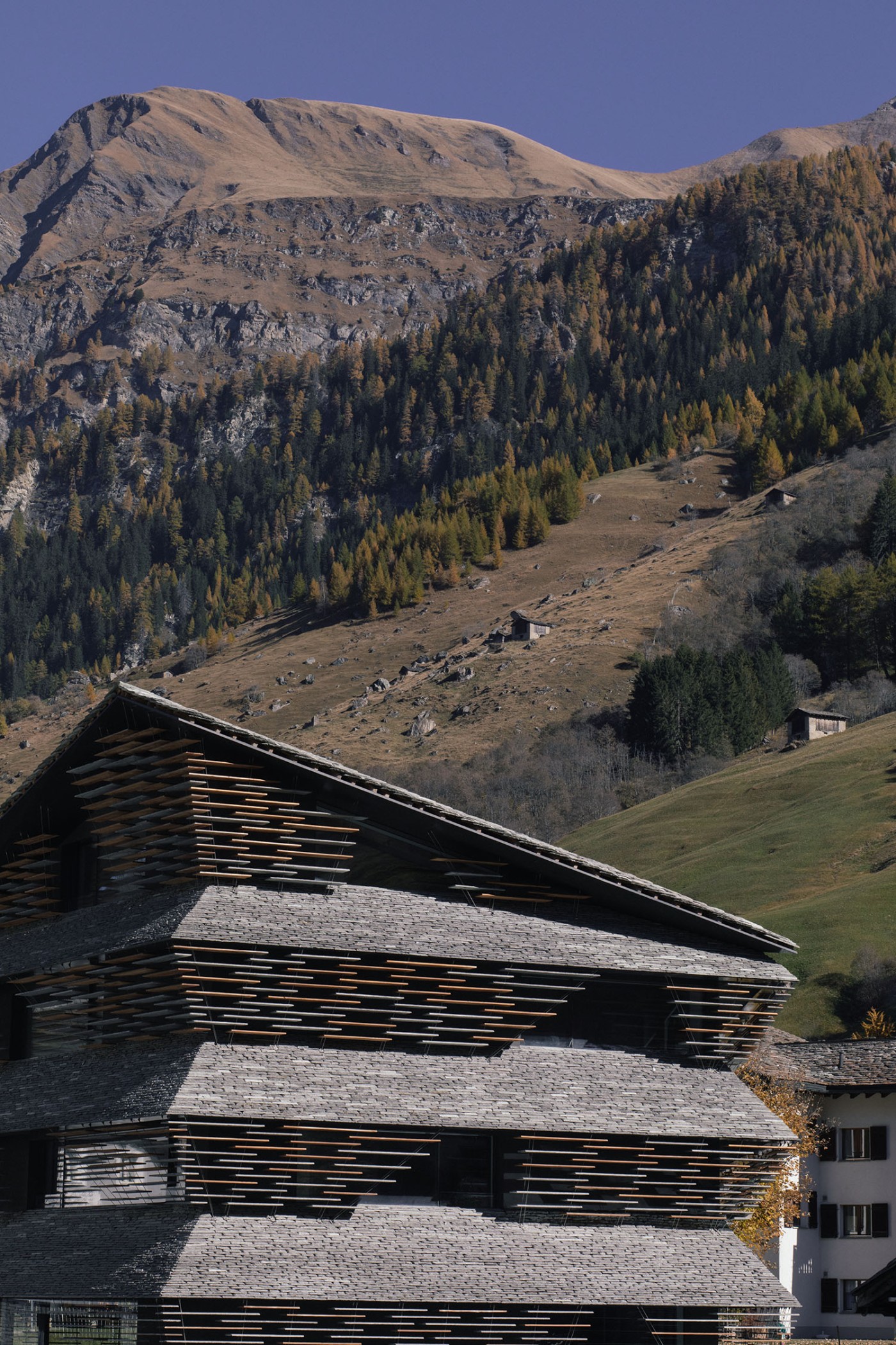 Haus Balma by Kengo Kuma captured by Thisispaper Studio