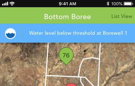 Water monitoring system for farmers