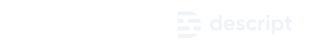 Descript + SquadCast | Faster podcast & video editing workflow
