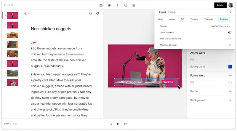 Instant Subtitle Generator | Create Video Subtitles with AI | Descript