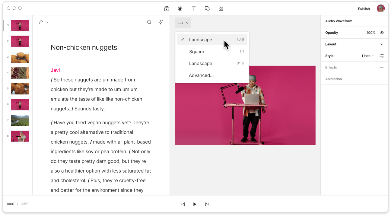 Video Resizer | Resize Videos for Any Platform | Descript