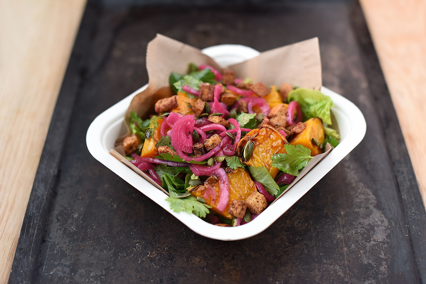 SHUK; MENU. BOROUGH MARKET. TEL AVIV MARKET FOOD. SALADS & PITAS