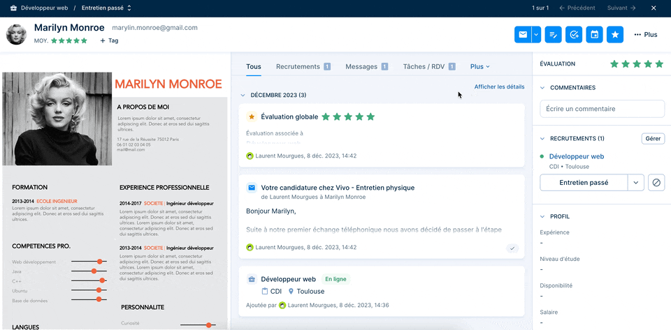 Intégration partenaire : CoderPad - Taleez