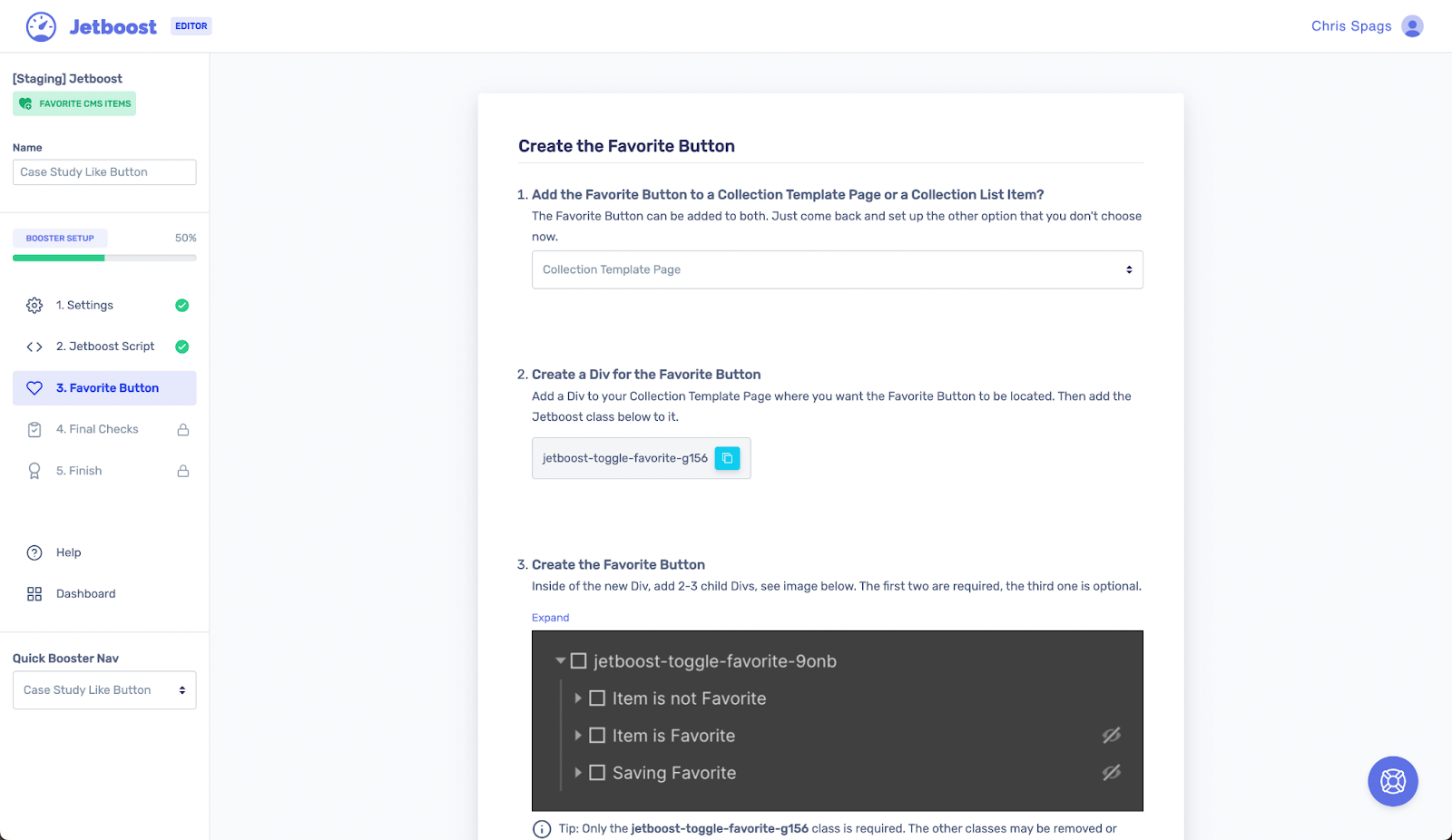 Add a Favorite Button to your Webflow site | Jetboost