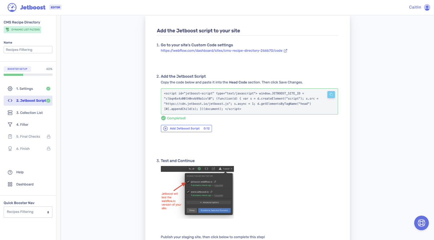 How to Set Up Webflow eCommerce Filters | Jetboost