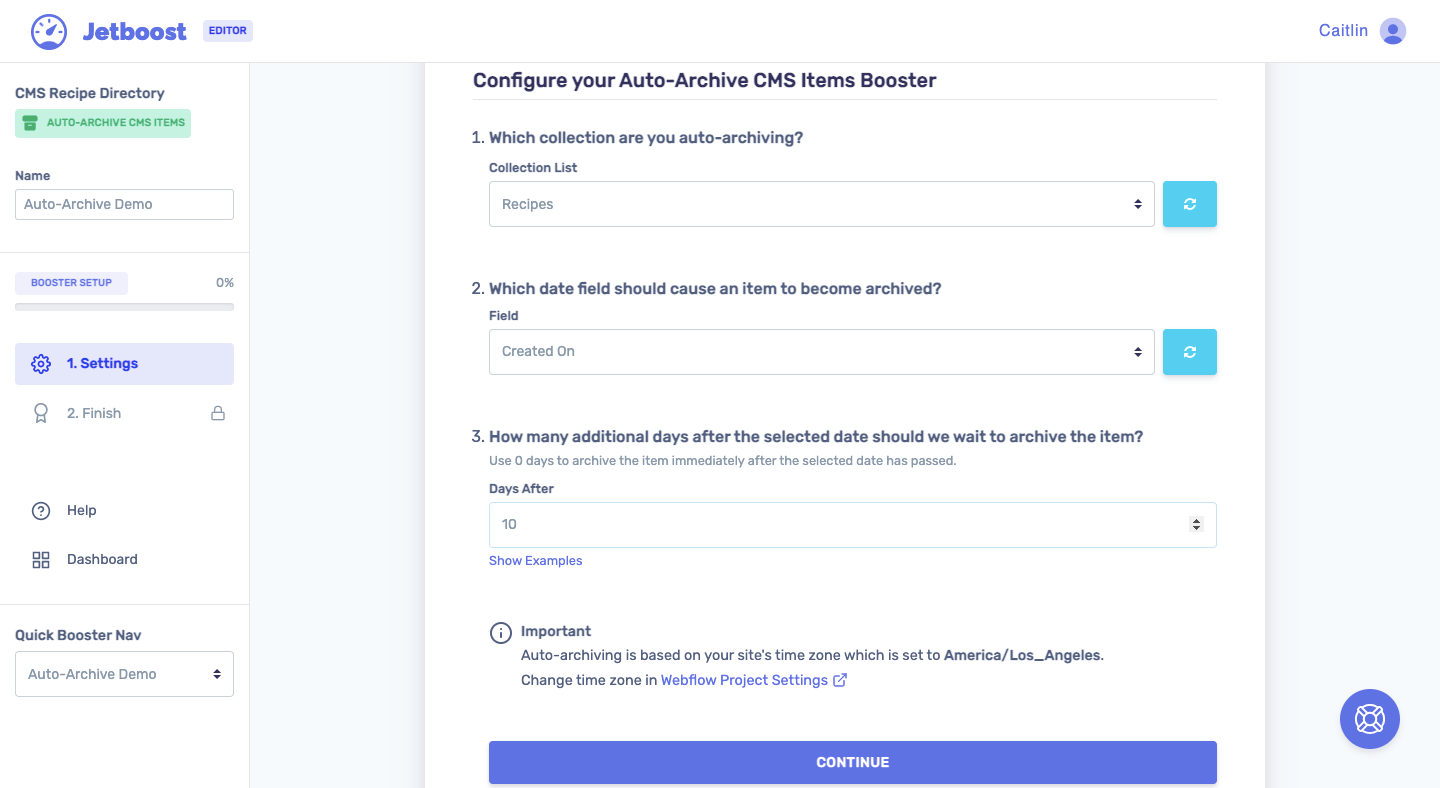 How to Auto-Archive Webflow Collection Items | Jetboost