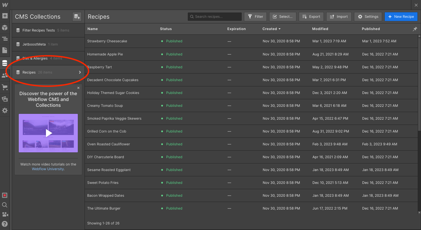 How to Auto-Archive Webflow Collection Items | Jetboost
