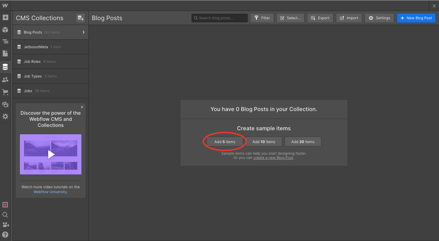 How to Create a Blog on Webflow | Jetboost
