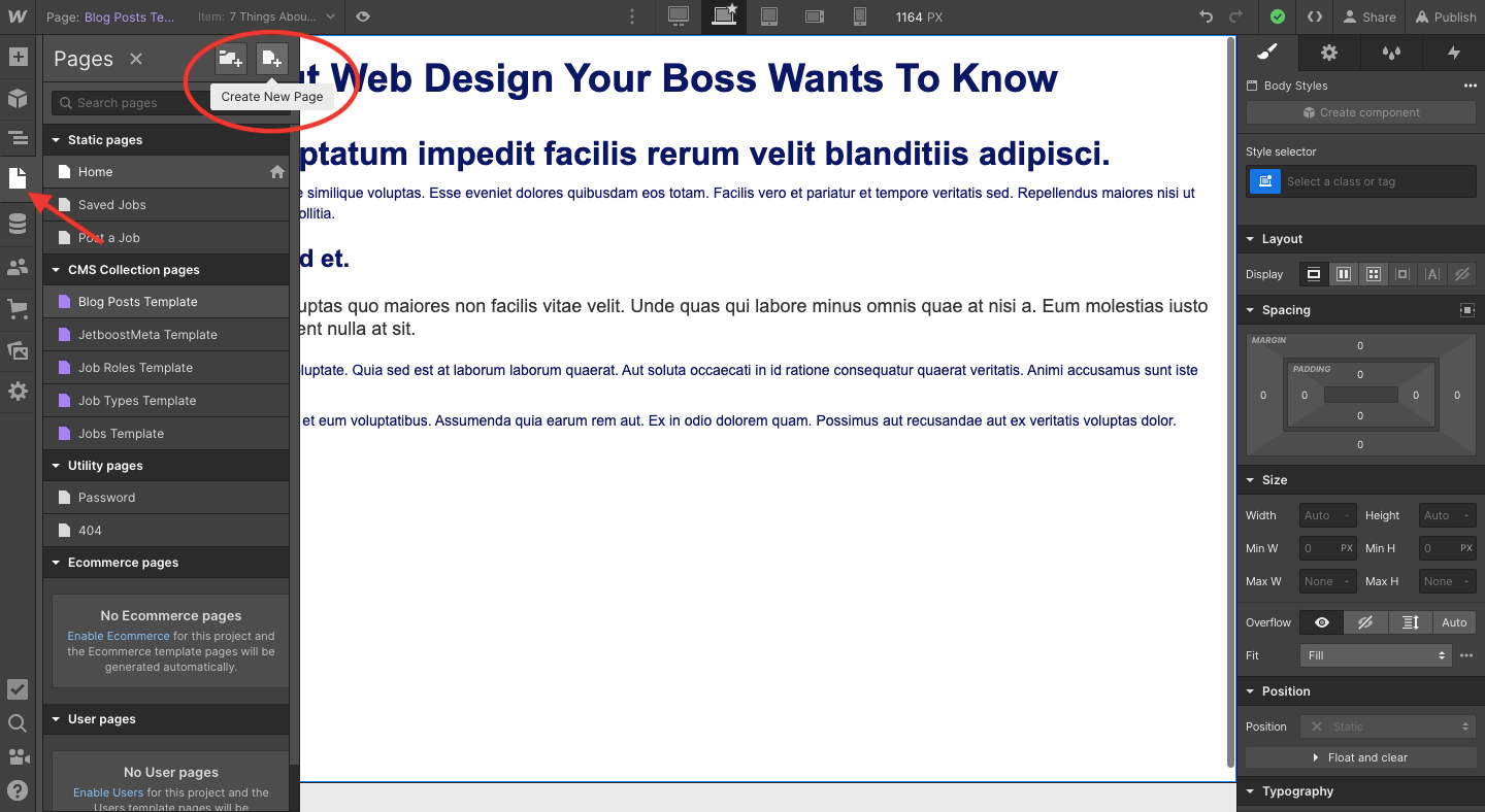 How to Create a Blog on Webflow | Jetboost