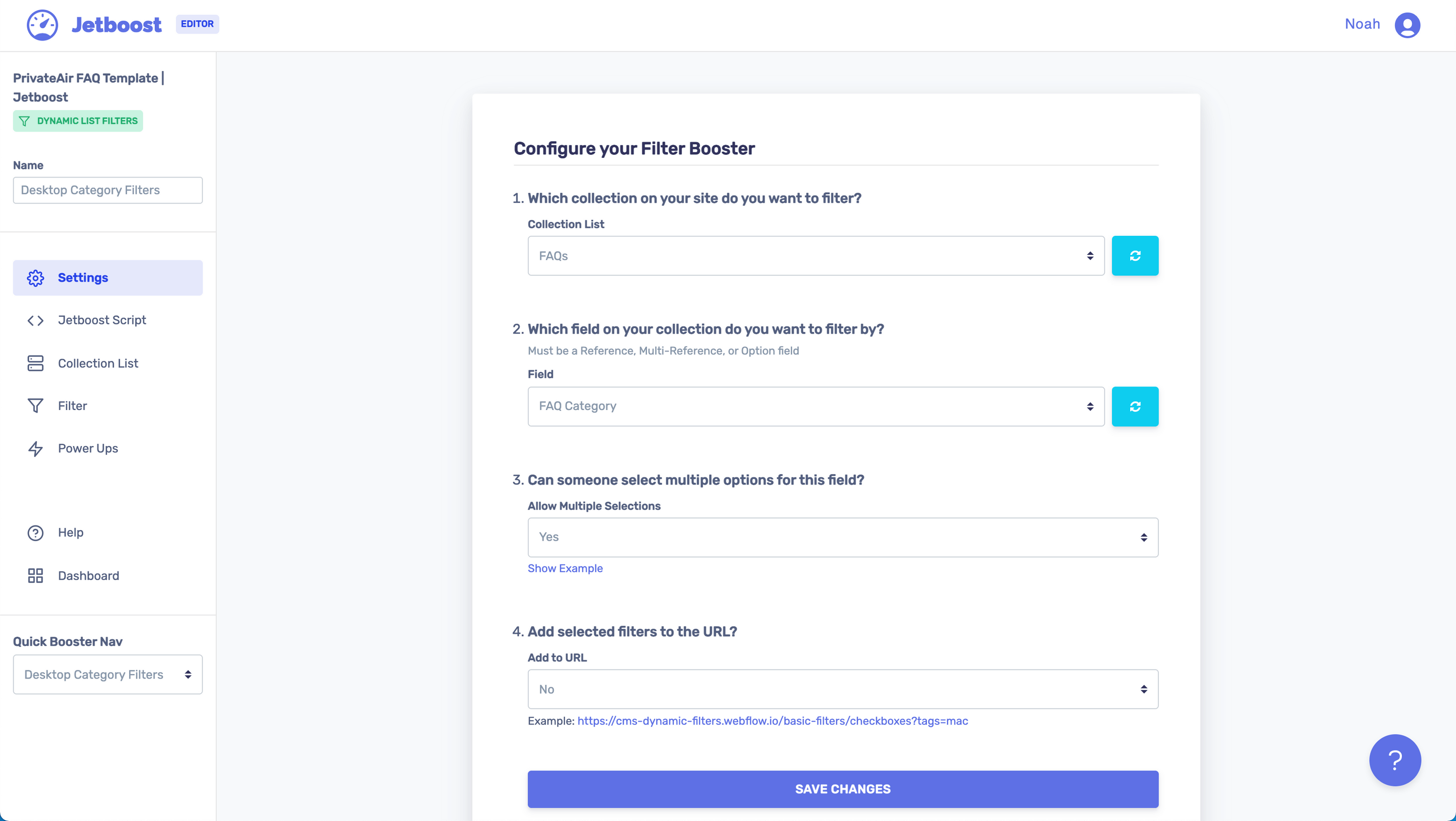 No-code search and filters for Webflow CMS | Jetboost