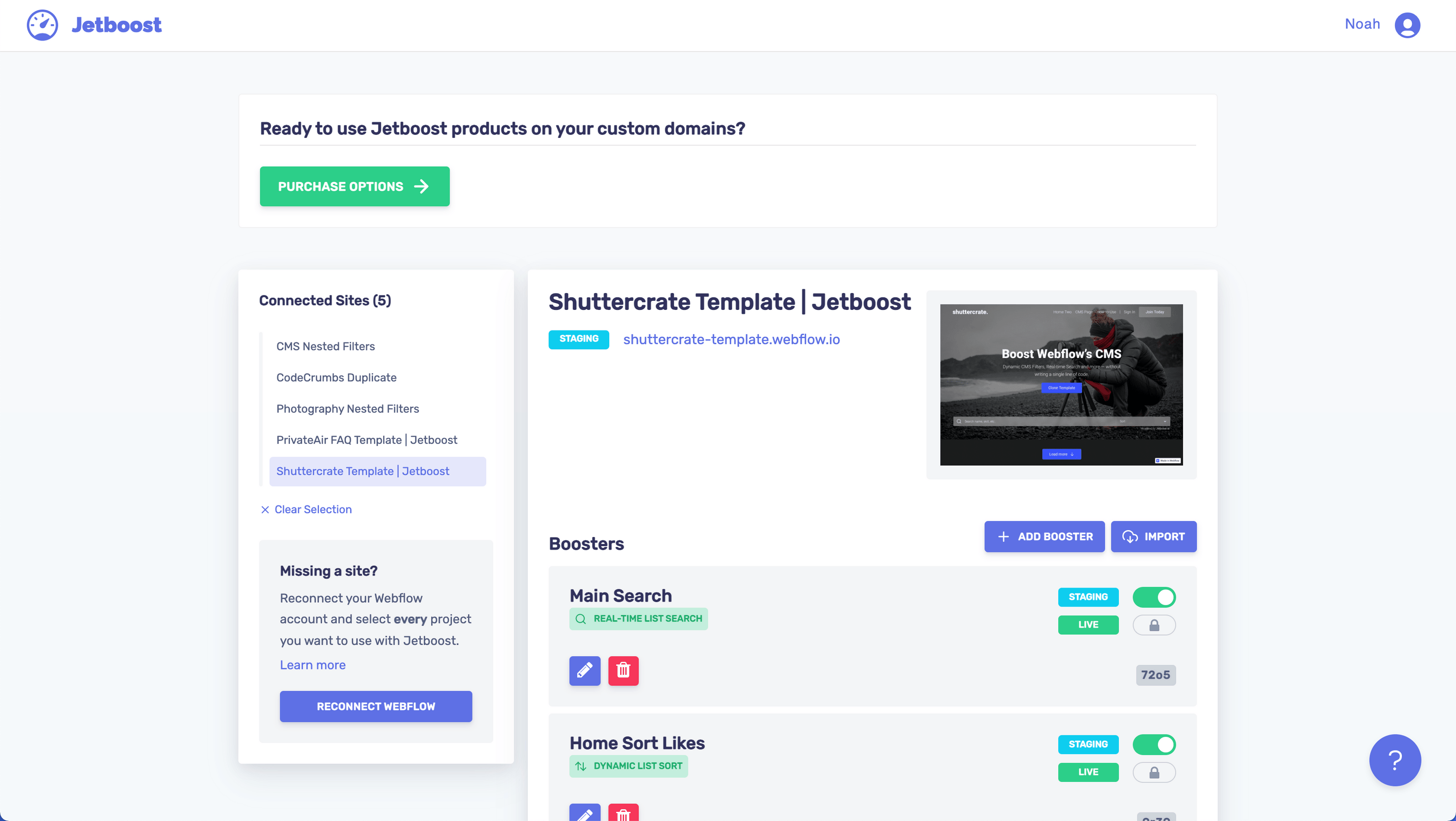 No-code search and filters for Webflow CMS | Jetboost