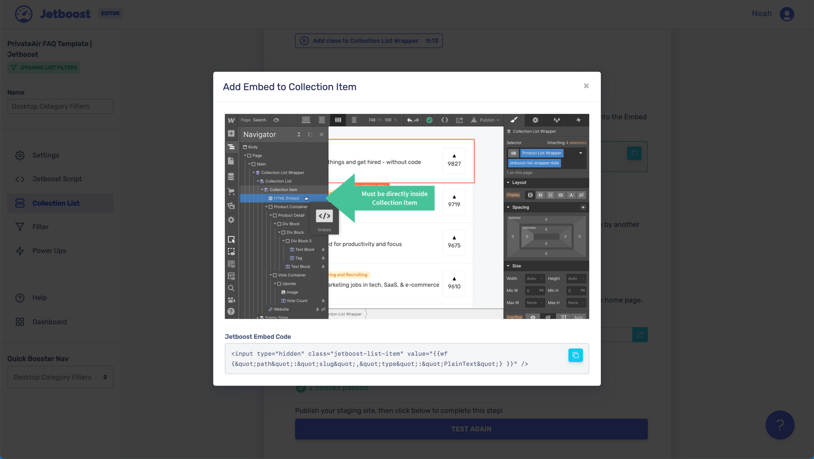 No-code search and filters for Webflow CMS | Jetboost