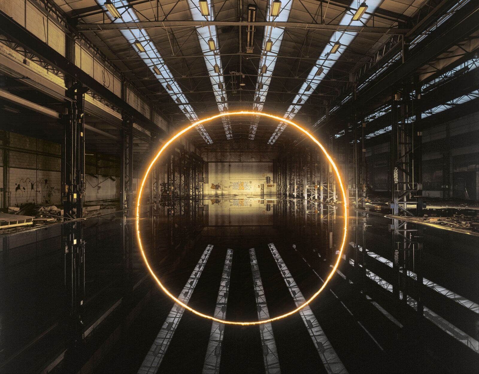 Rising Circles - Georges Rousse HANGAR Brussels Belgium - Artdoc ...