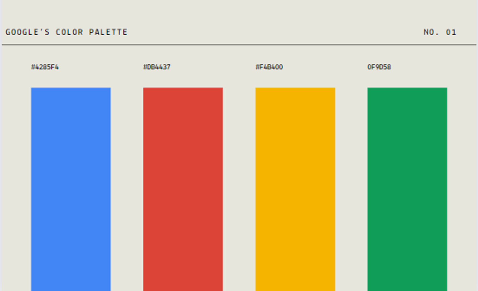 Color Schemes of The Most Visited Websites