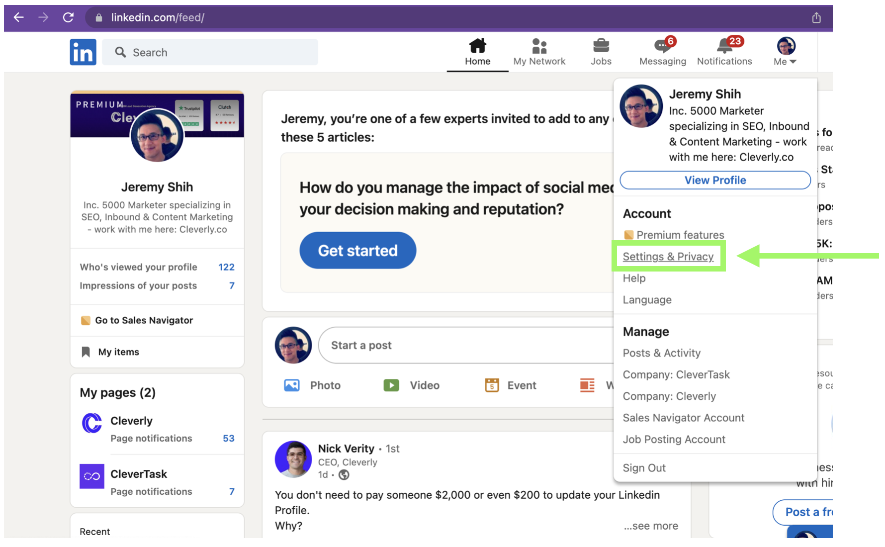 How To Change Your Primary Email On LinkedIn