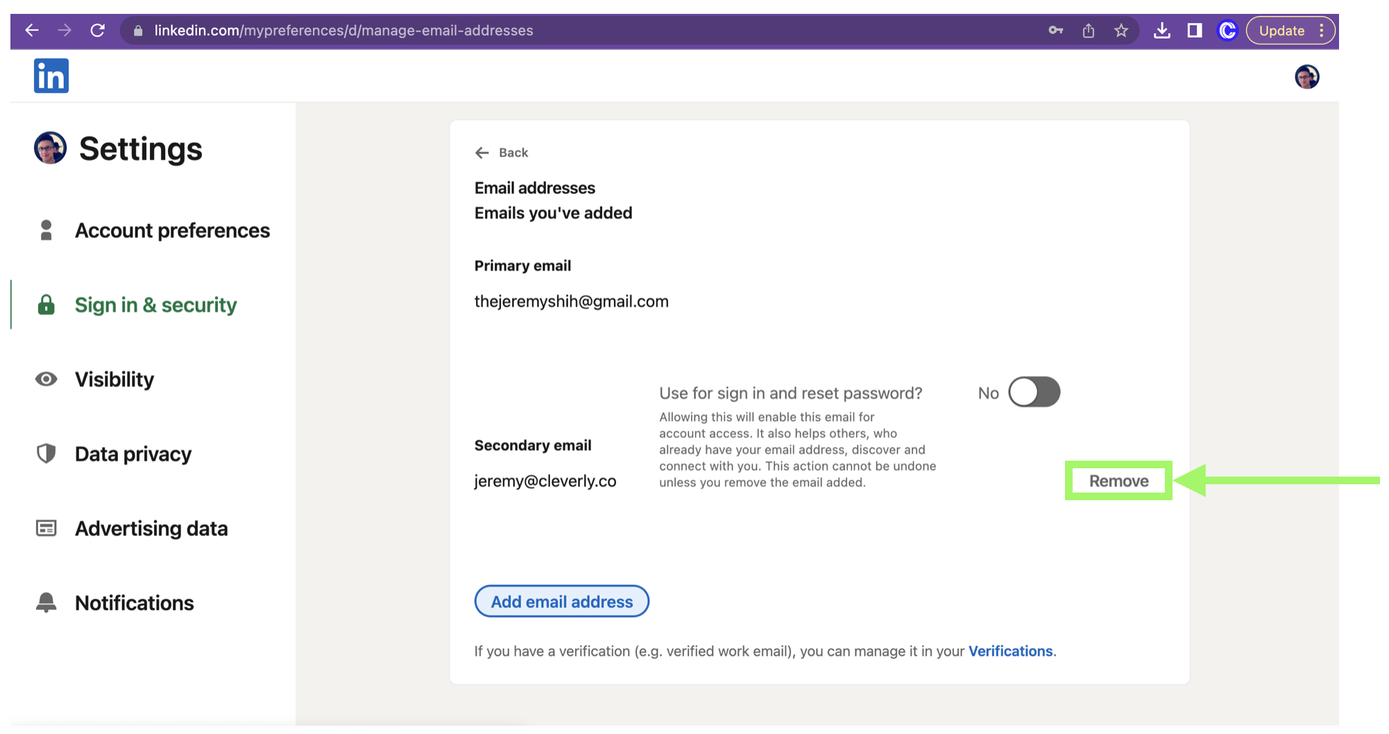 How To Change Your Primary Email On LinkedIn