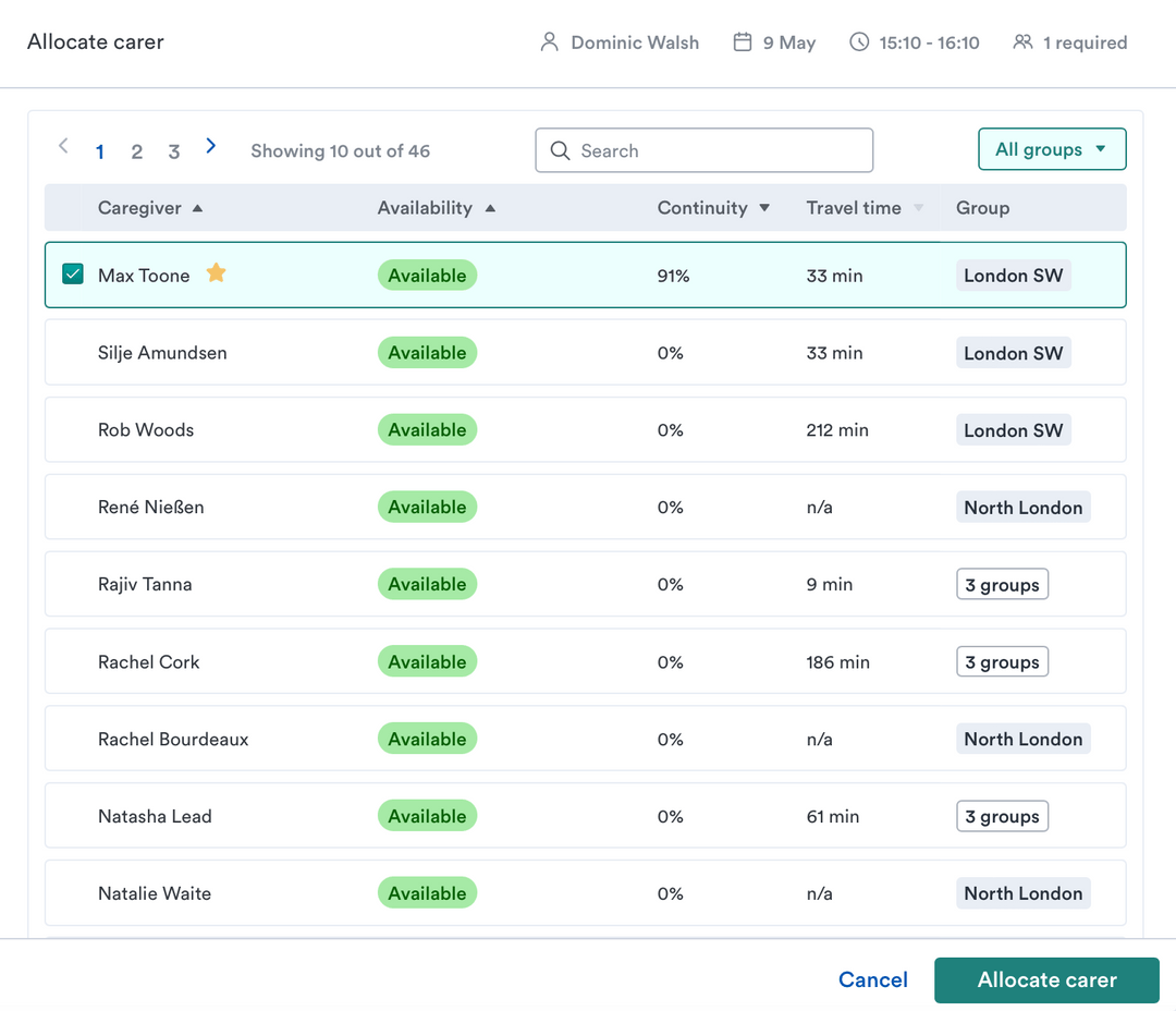 Rostering with Birdie