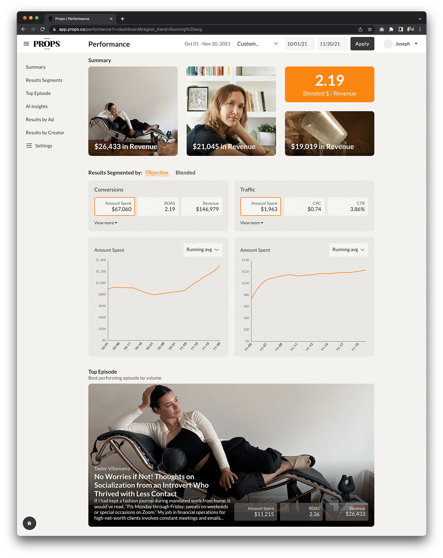 New Props Headquarters and Dashboard