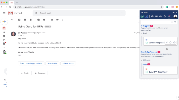 Key Features Of Guru's Knowledge Management Software