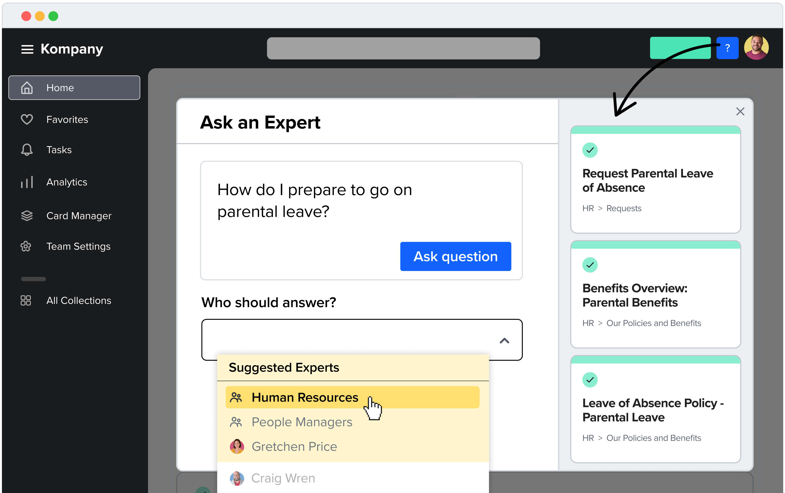 Key Features Of Guru's Knowledge Management Software