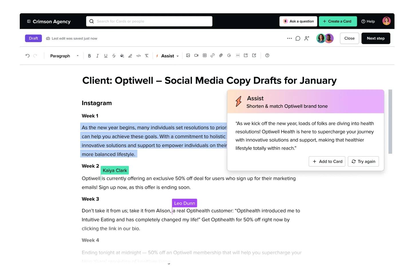 On-Demand Creative Guidance with Enterprise AI Search