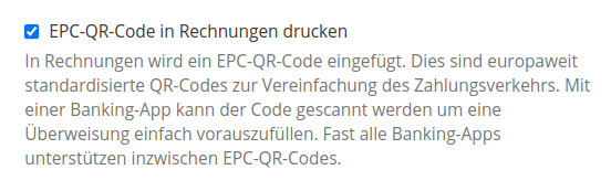 Rechnungen mit EPC-QR-Code - Funktionen von fortytools by zvoove