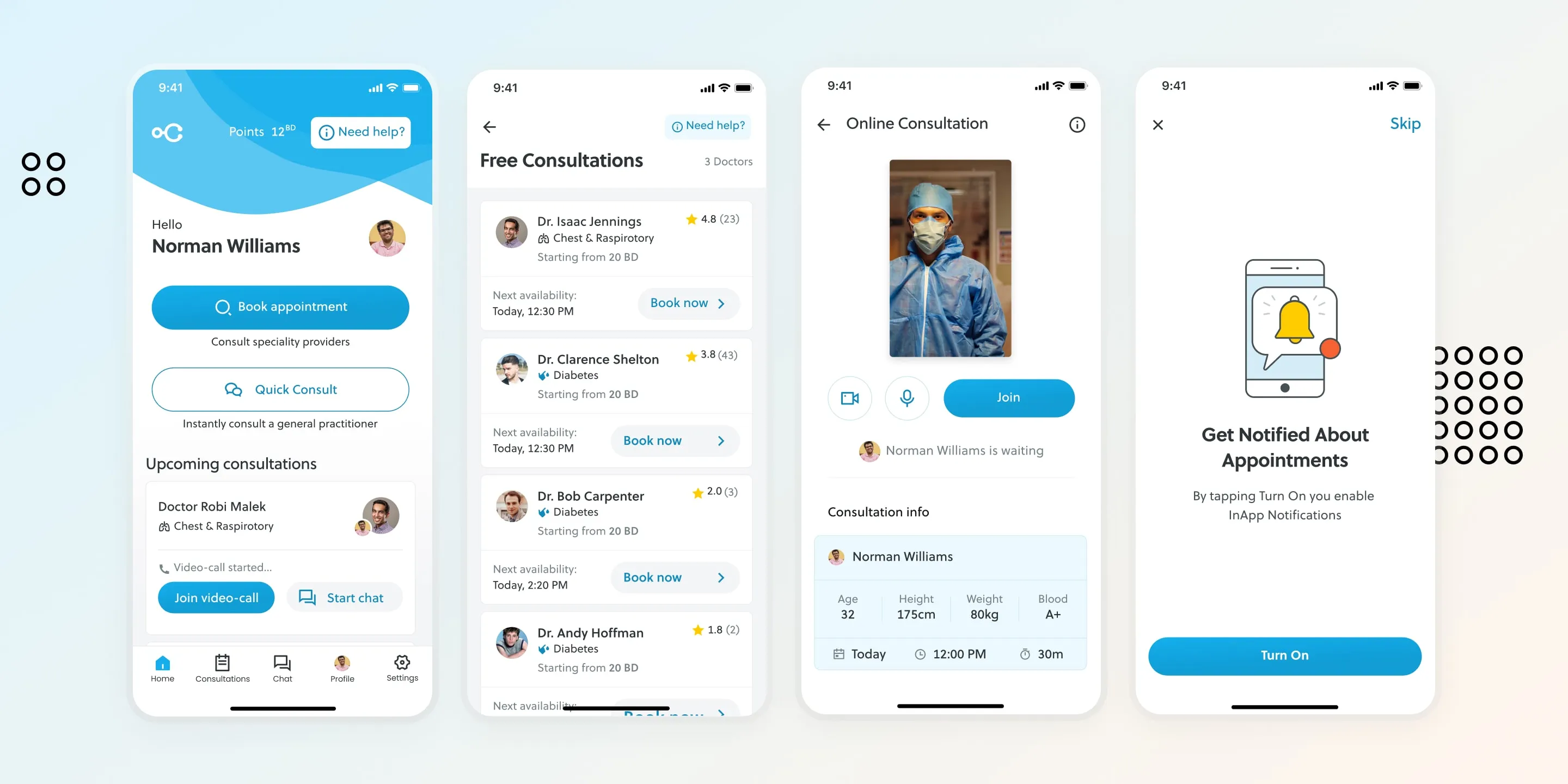 Doctori – Telemedicine Mobile App Redesign | Excited