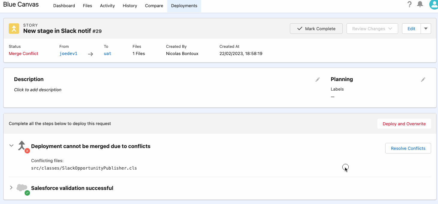Announcing Merge Conflict Resolution for Salesforce! | Salesforce DevOps Blog | Blue Canvas