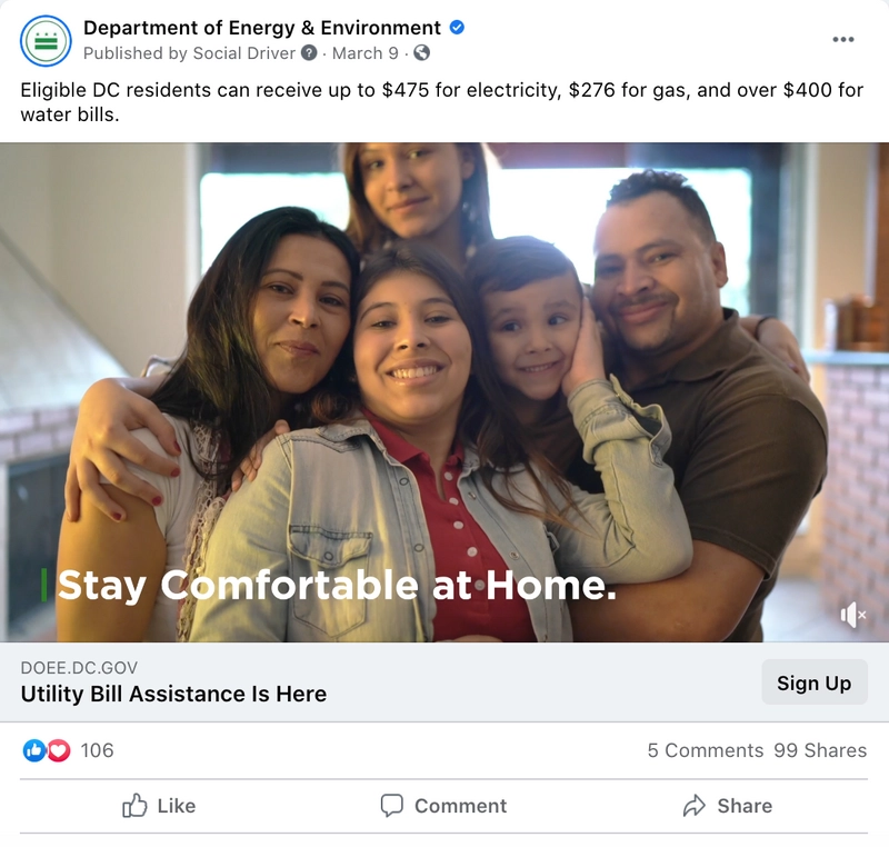 DC DoEE Advertising | Social Driver Case Study