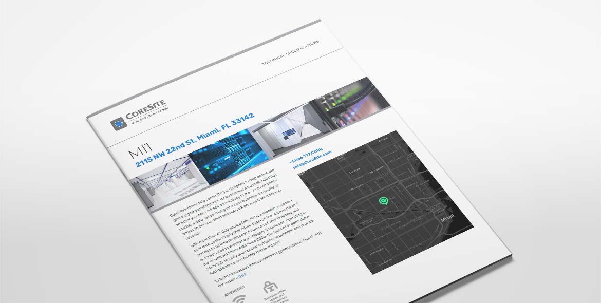 CoreSite Miami MI1 Spec Sheet | CoreSite