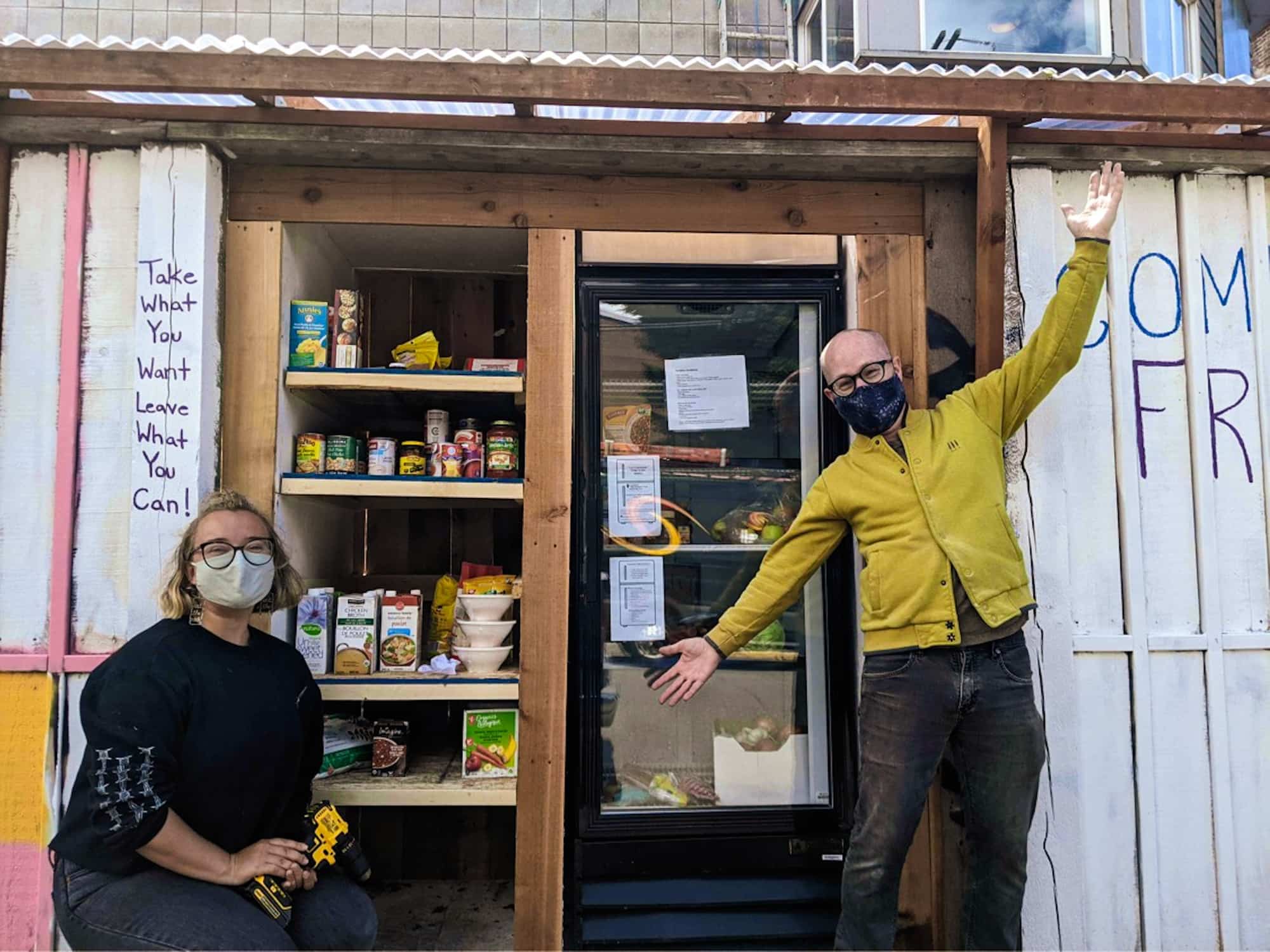 Victoria’s first free fridge unveiled to the community - Capital Daily
