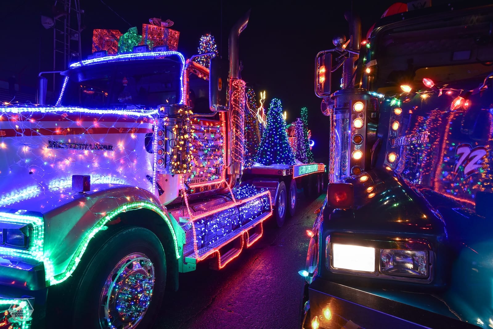 'We see people light up': Truck Light Convoy and Food Drive to ...