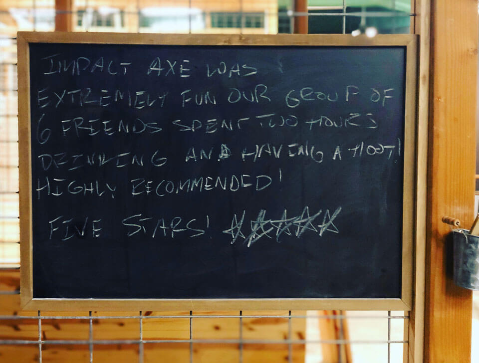 Indoor Axe Throwing | Impact Axe
