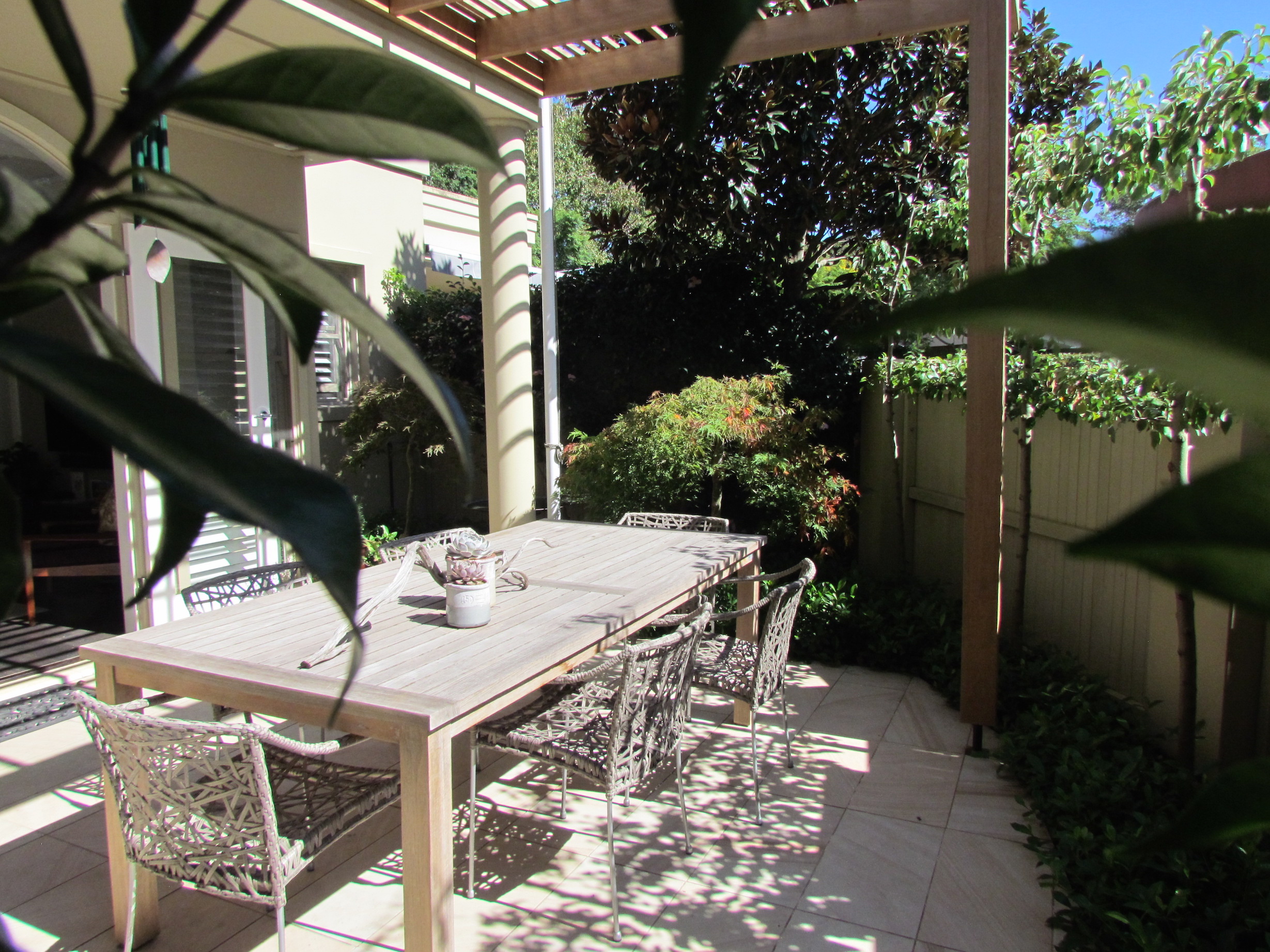Townhouse carport and courtyard wahroonga Landscape architecture ...