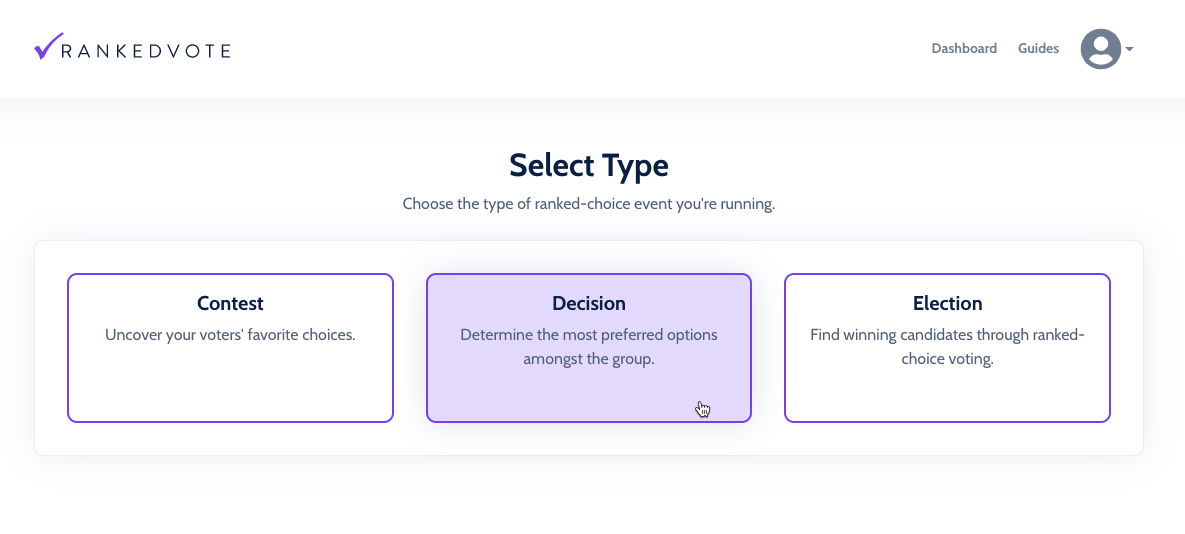RankedVote: How to Choose Contest Type