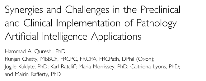 Synergies and Challenges in the Preclinical and Clinical Implementation ...
