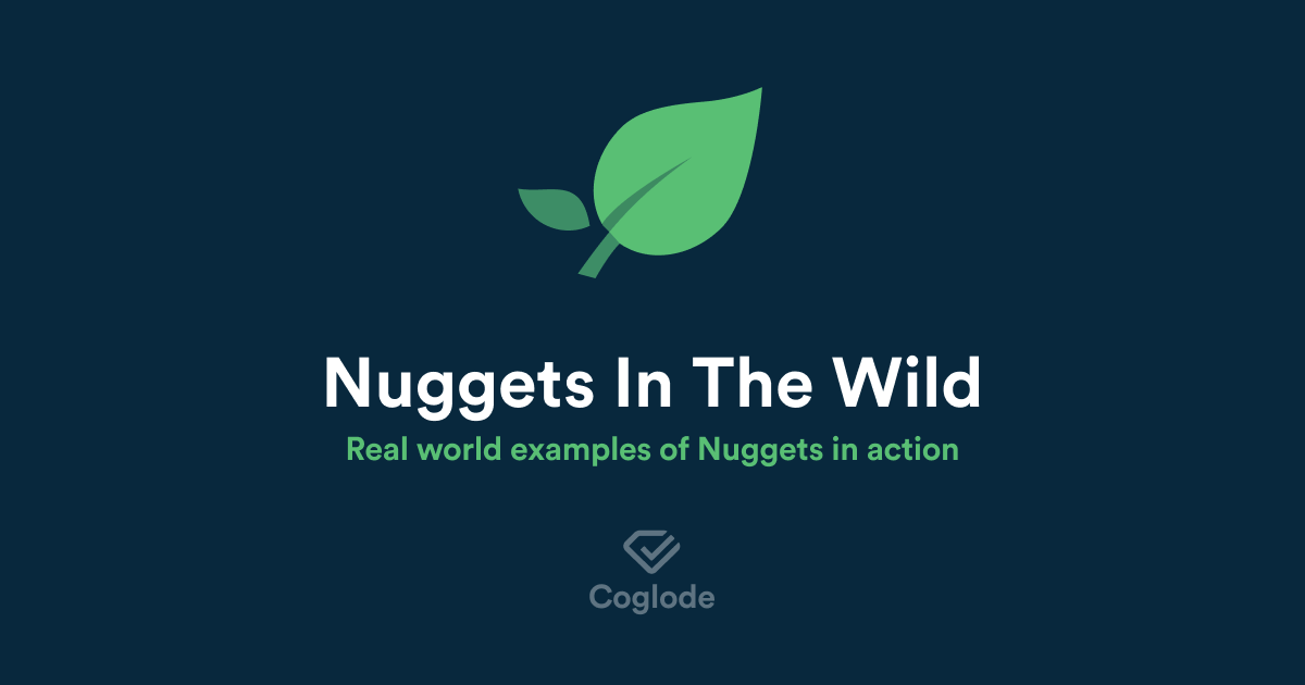 Coglode Cookbook - Nuggets In The Wild