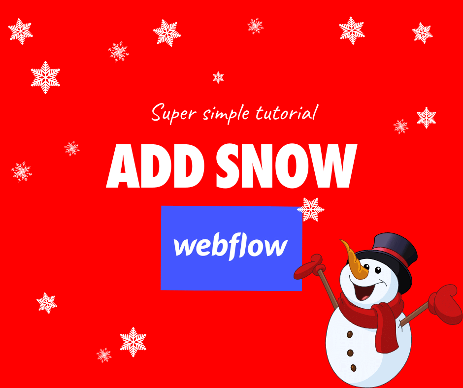 How to Add Falling Snow to Webflow Websites (Super Easy)