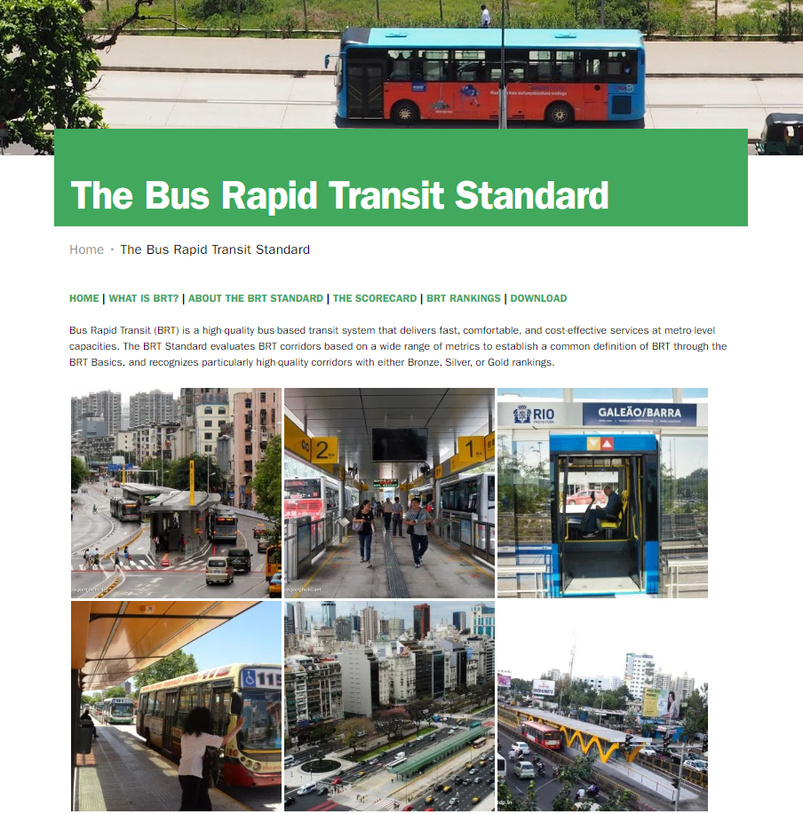 ITDP BRT Scorecard - Urbanism Next